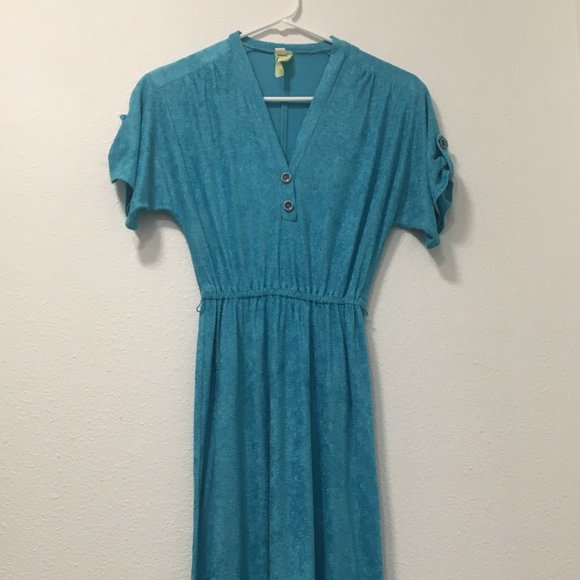 Dresses | Vintage 7s80s Cinched Terry Cloth Dress | Poshmark